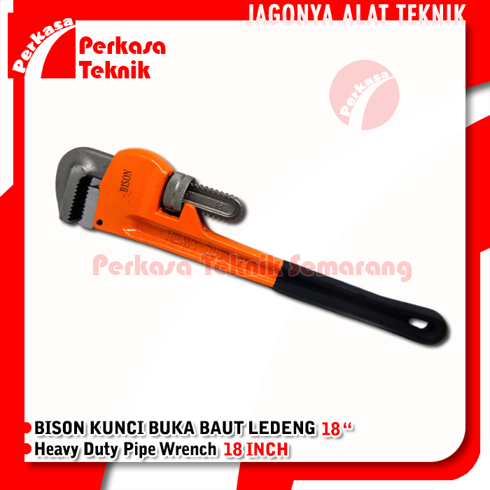 Bison Pipe Wrench 18" Open Bolts Heavy Duty Pipe Wrench 18 Inch ...