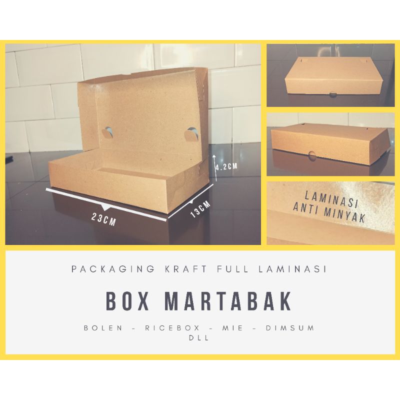 KRAFT LAMINATED MARTABAK DUS BOX | Shopee Philippines