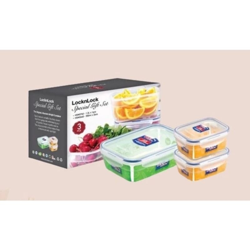 Lock n Lock Special Gift Set LocknLock Set of 3 - Food Container ...