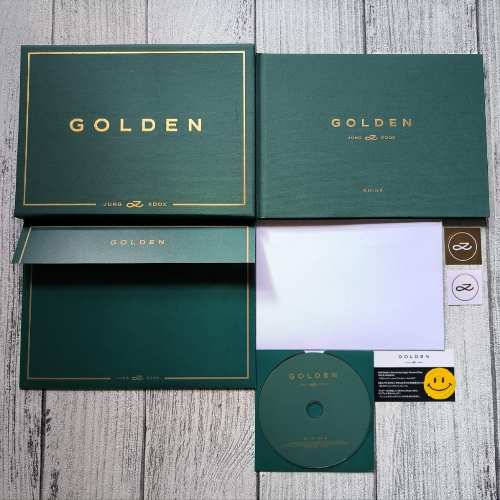 Bts JUNGKOOK - GOLDEN WEVERSE ALBUM ONLY | Shopee Philippines