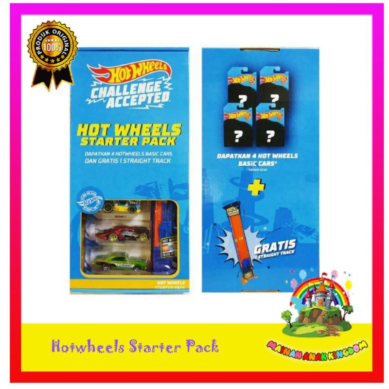 Hotwheels Starter Pack Challenge Accepted - Original Mattel | Shopee ...