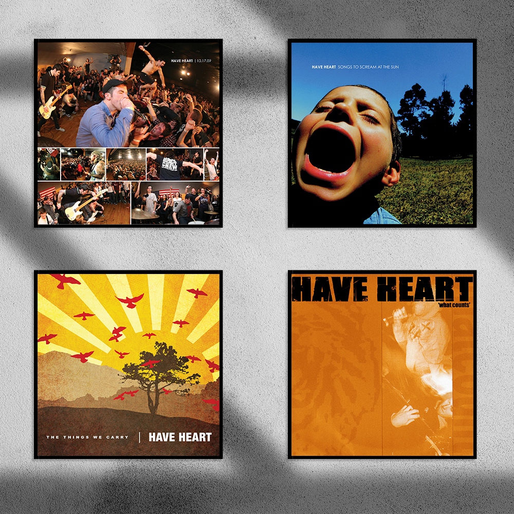 Poster + Frameblock / Frame Size 30x30 ALBUM BAND: HAVE HEART (BOOTLEG ...