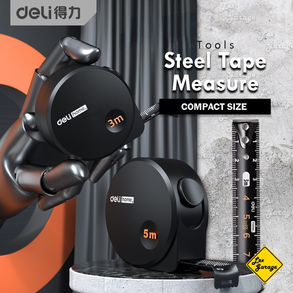 Builder Meter 3 5 Meters DELI Home Premium Measuring Tape | Shopee ...