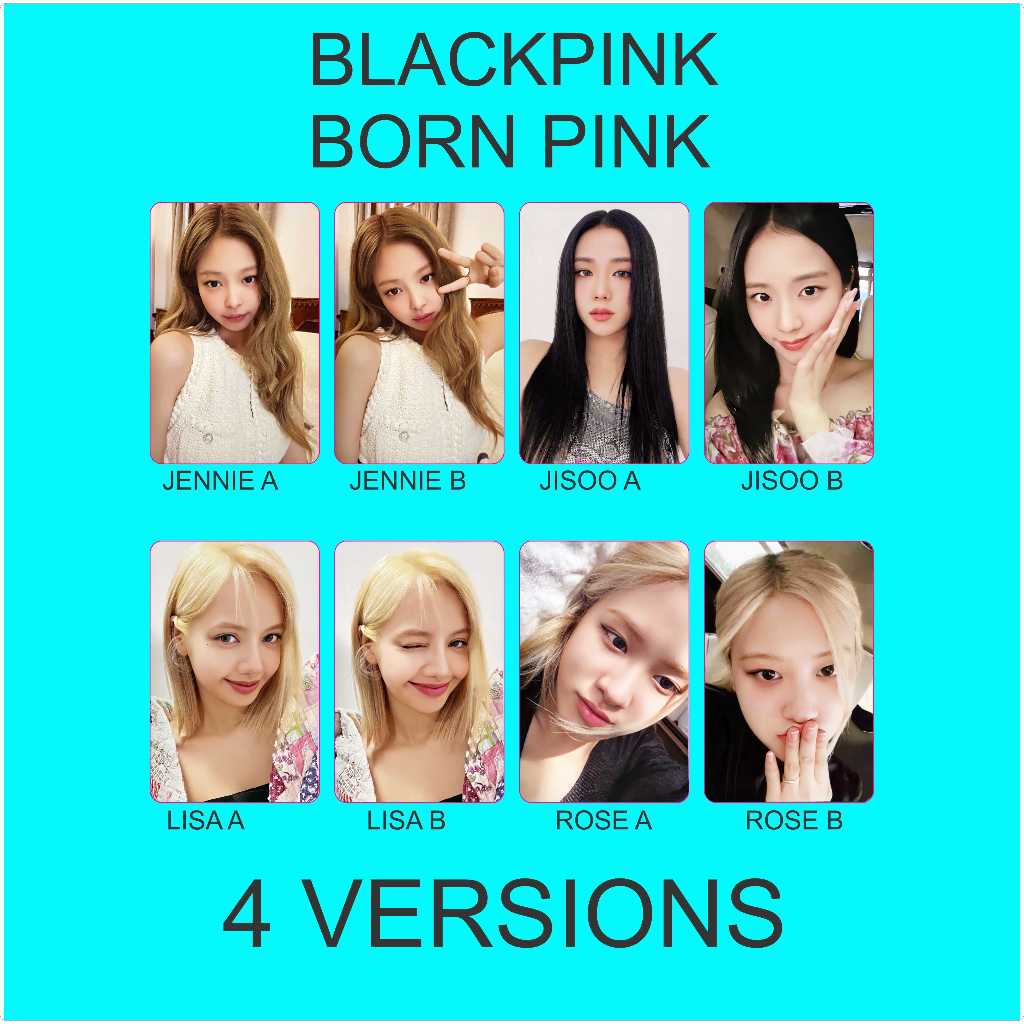 (ONE CAN) Blackpink Born Pink Pink Venom Shut Down Photocard Kpop ...