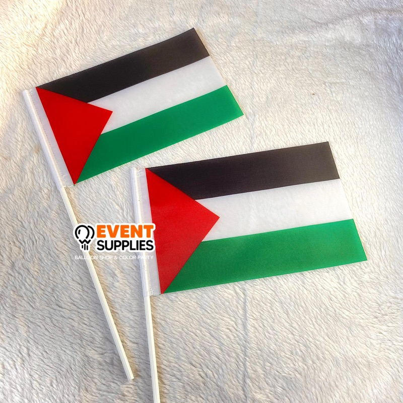 Fabric Palestine Hand Flag With Palestine Stick Parade Stem 22x15cm ...