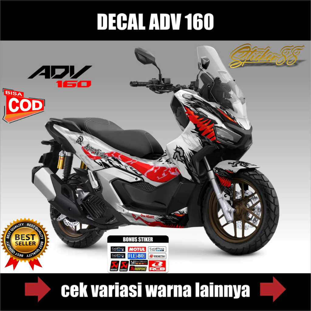 Adv 160 Motorcycle full Body decal Anti VENOM Graphic Printing full ...