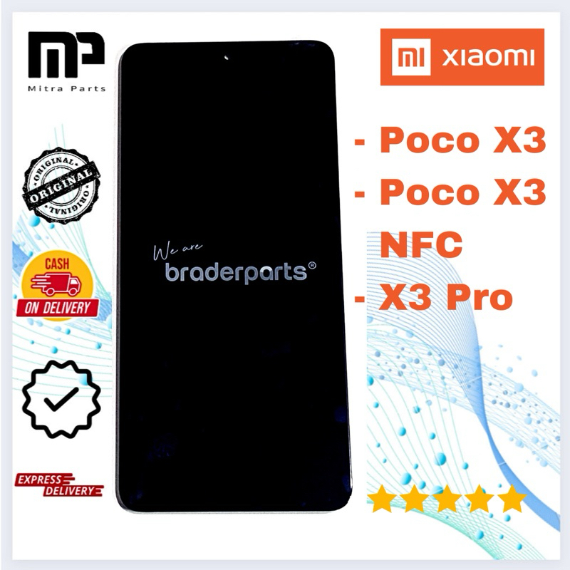 Lcd TOUCHSCREEN XIAOMI POCO X3/POCO X3 NFC/X3 PRO OEM Bradparts ...