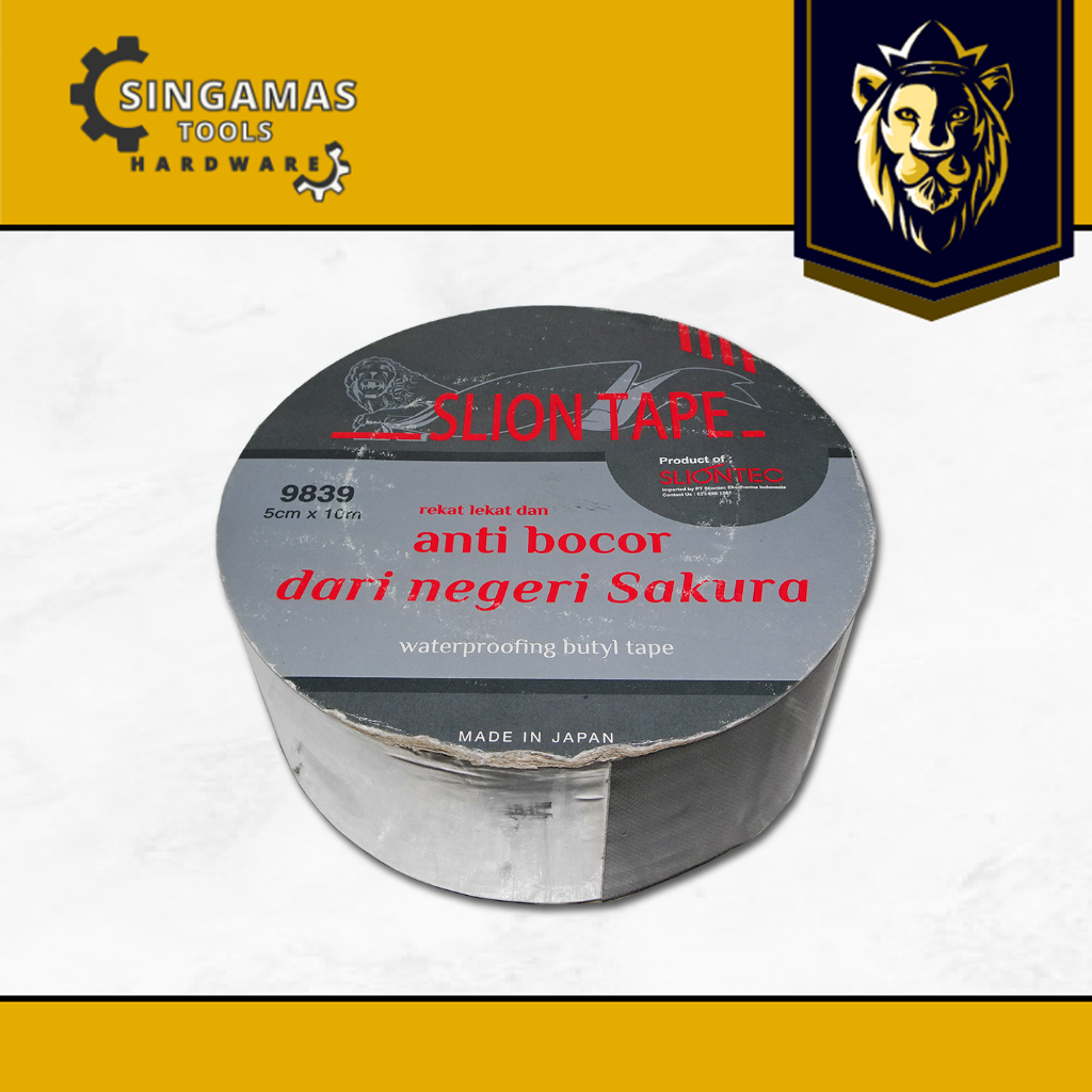 SLION TAPE Gutter Adhesive Tape 5cm x 10m - Waterproofing Butyl Tape ...