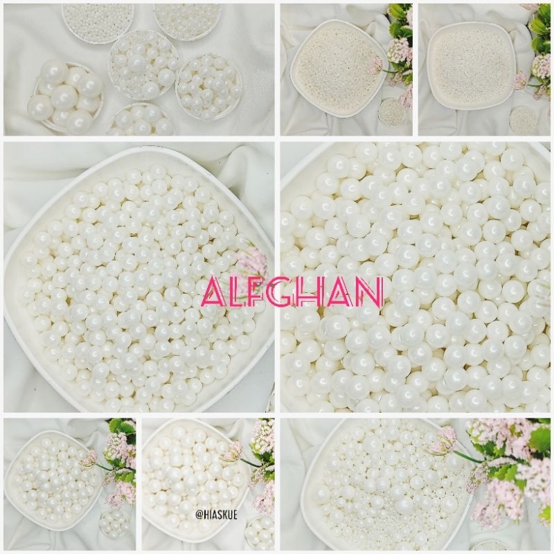 PUTIH White pearl sprinkle cake decoration edible 10 grams | Shopee ...