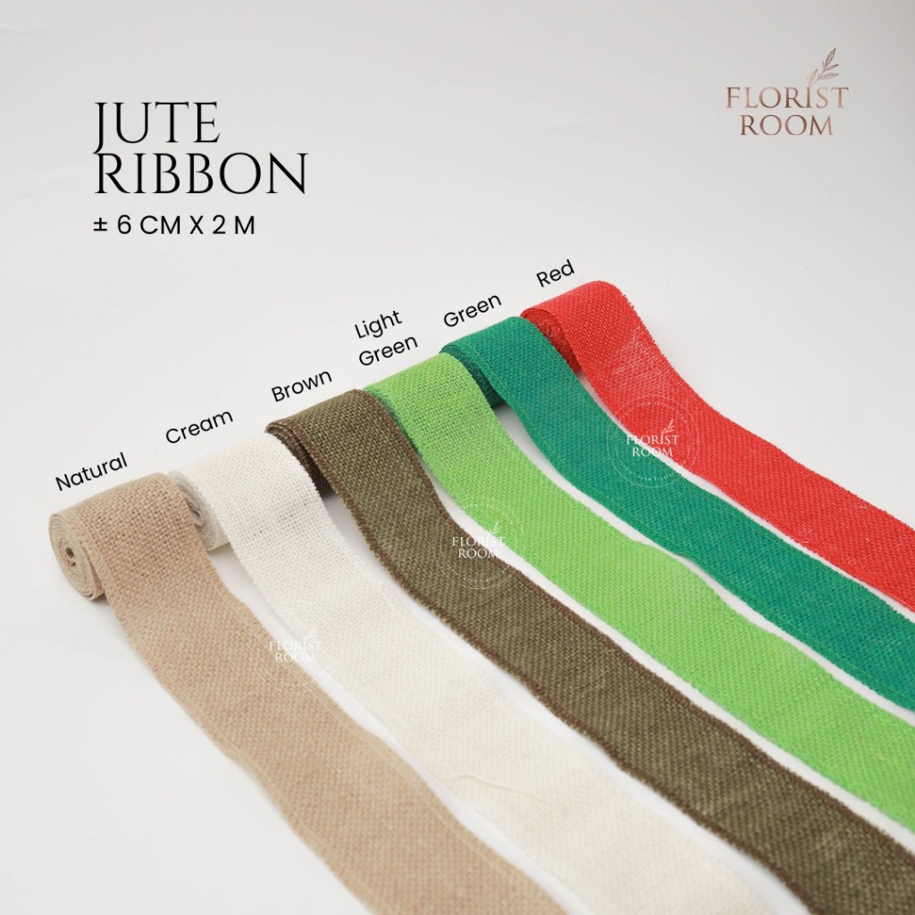 Jute Ribbon 6cm x 2m - Burlap Ribbon - Jute - Ribbon - Vintage - Rustic ...