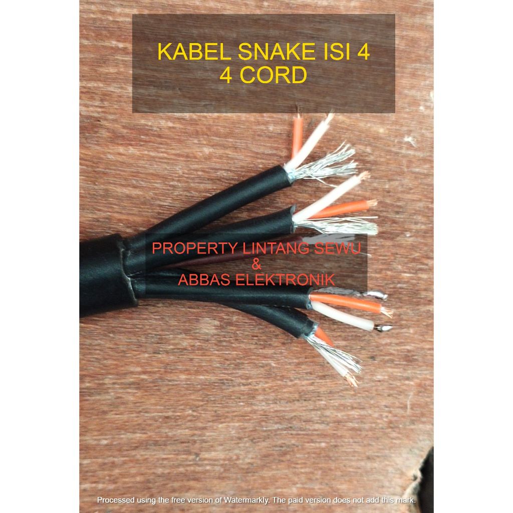 Snake cable 4 snake cable 4 cord snake cable contains 4 | Shopee ...