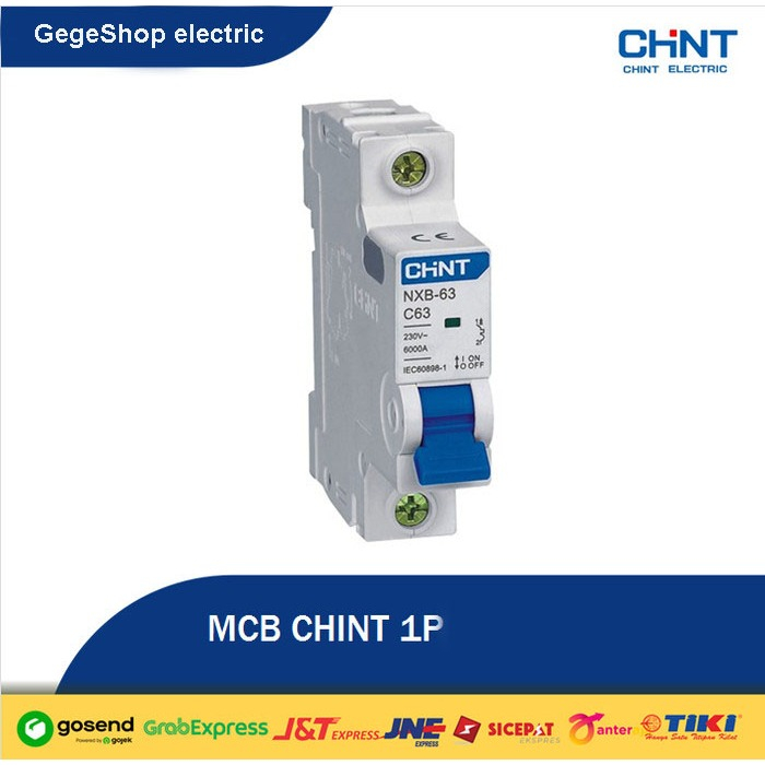 Mcb CHINT NXB 1 PHASE 1 PASS BREAKER CHINT DAYA (4 A,6 A,10 A,16 A,20 A ...