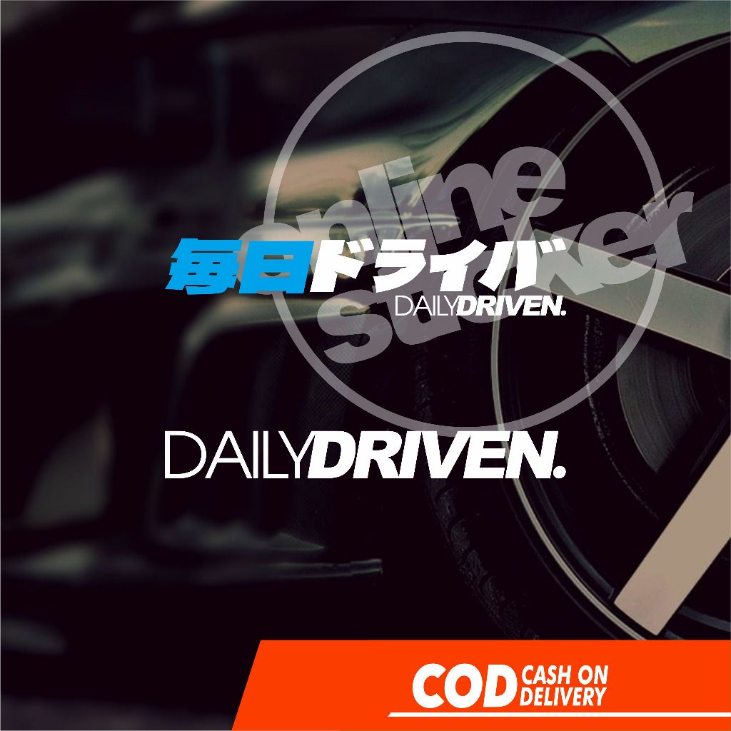 JDM Daily Driven Stickers | Cutting lights up | Shopee Philippines