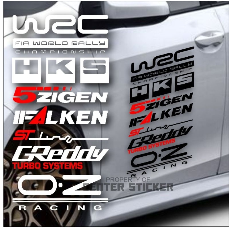 Sticker Sticker cutting Car logo racing wrc hks zigen falken greddy oz ...