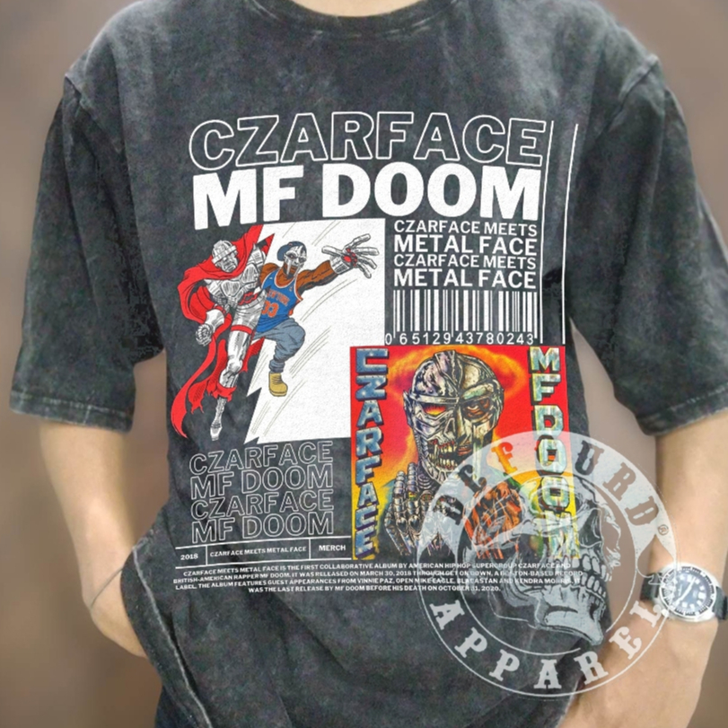 Mf DOOM BOOTLEG VINTAGE TEE | Mf DOOM OVERSIZED WASH RAP TEE ...