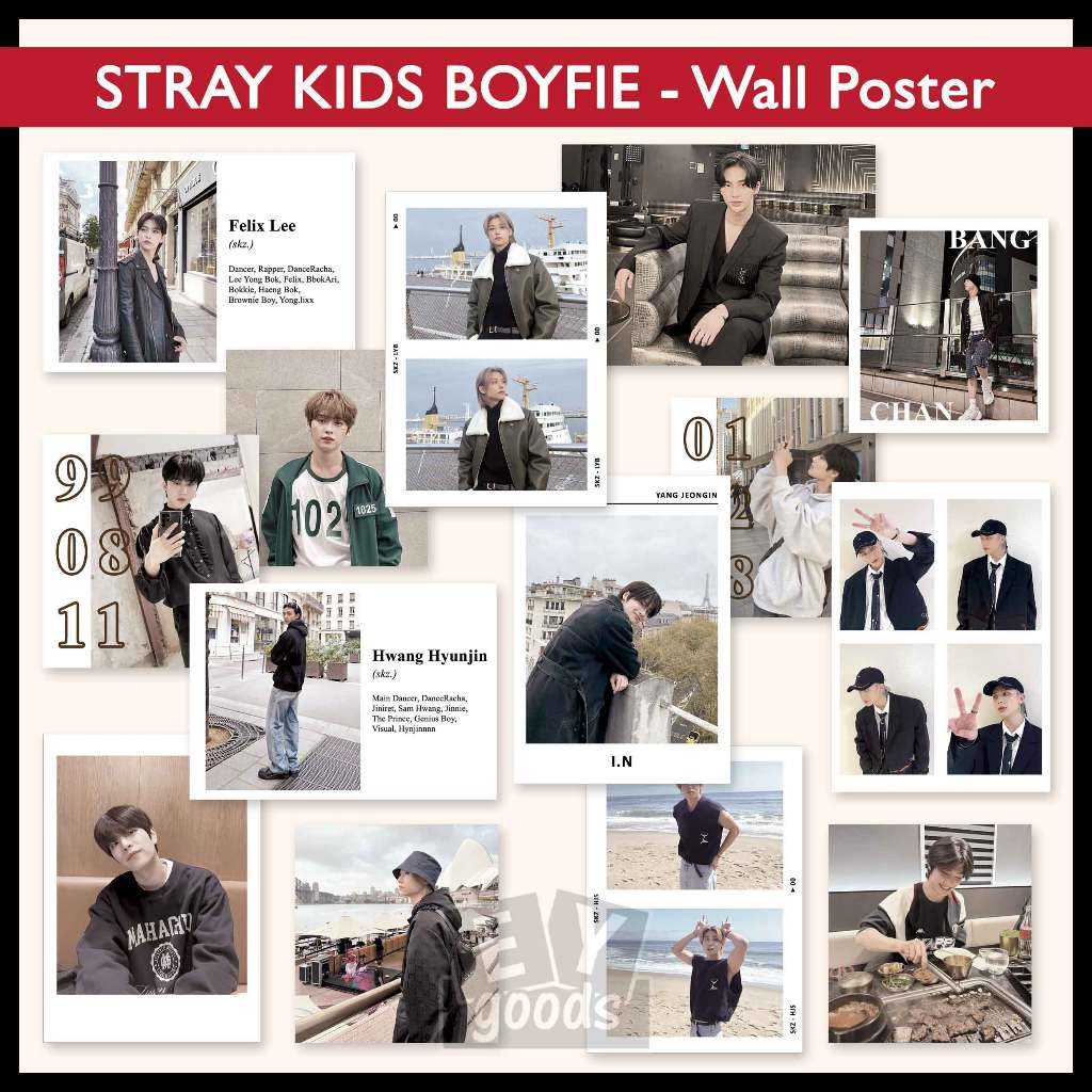 Wall Decor STRAY KIDS BOYFIE Boyfriend Material SKZ STRAYKIDS Stay ...