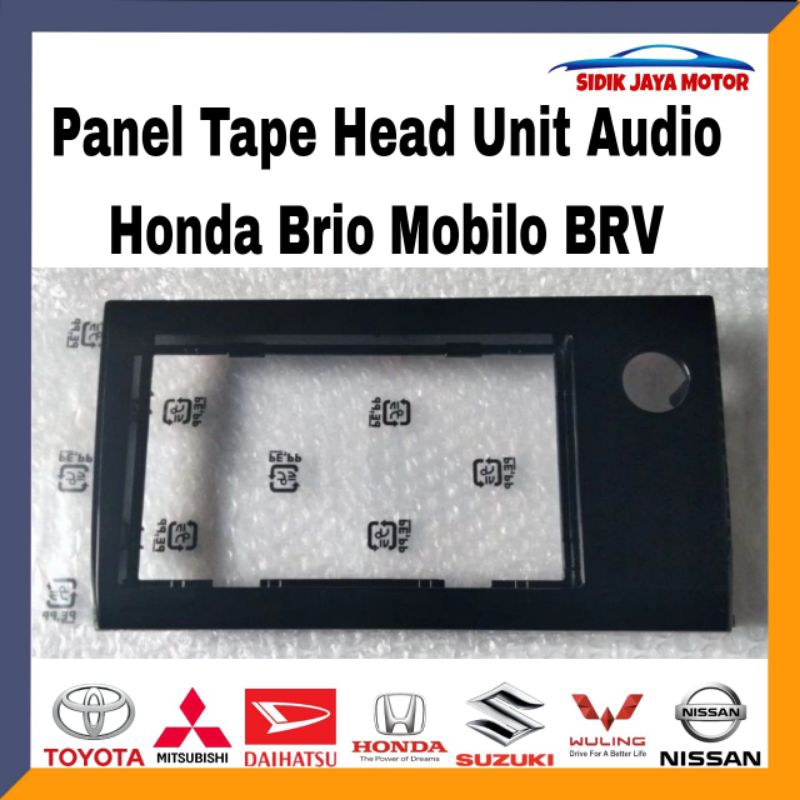 Original HONDA BRIO MOBILE BRV HEAD UNIT AUDIO Panel Tape Frame Panel ...