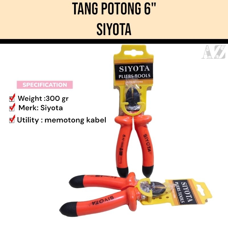 Siyota Camel Electric Voltage 1000 VOLT 6 Inch Cutting Pliers REAL PICT ...