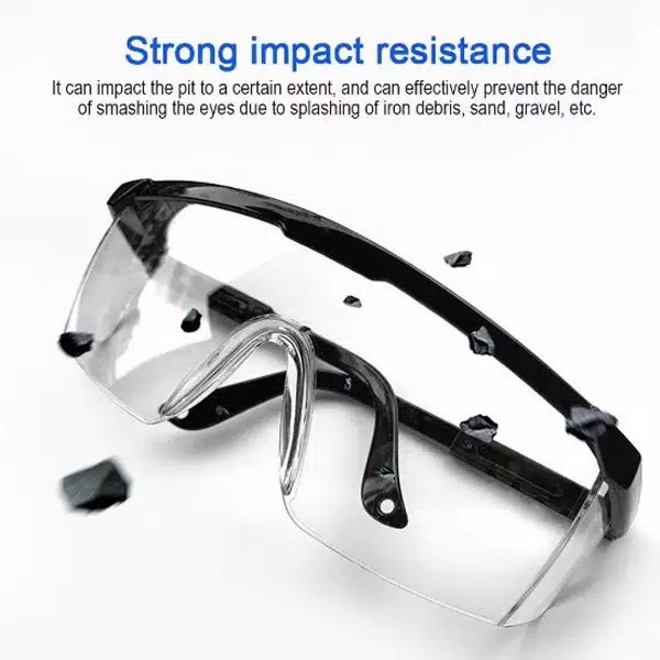 HITAM Google Welding Grinding Safety Glasses Clear Clear/Black | Shopee ...
