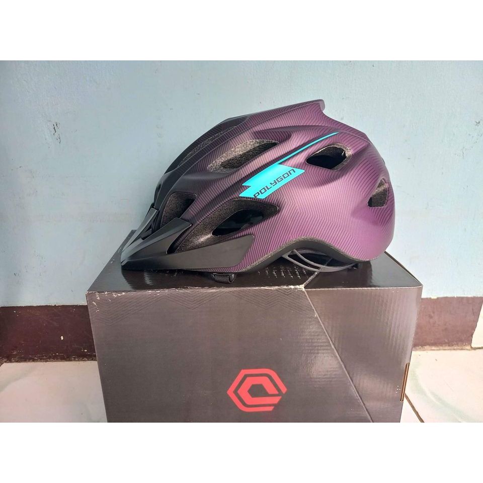 Polygon Moxie Matt Purple New Helmet | Shopee Philippines
