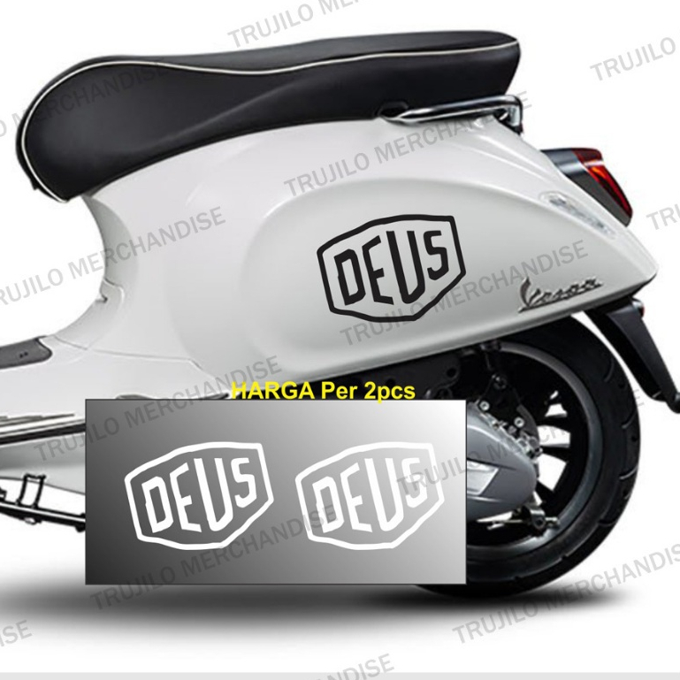 Deus Logo Sticker Universal Motorcycle Sticker Vespa Matic | Shopee ...
