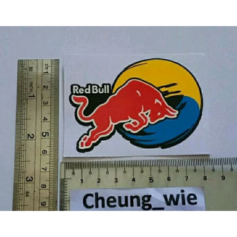 Red B Bull Logo Sticker Sticker | Shopee Philippines