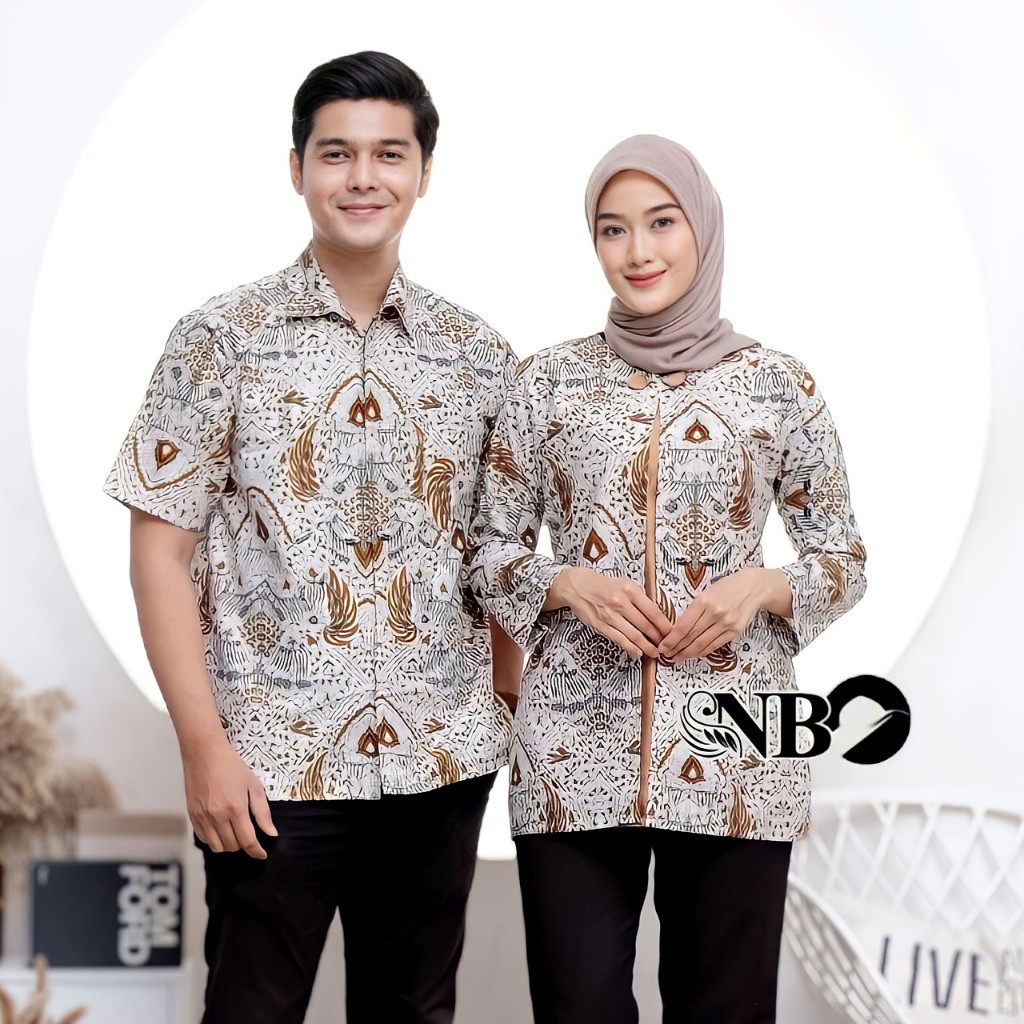 Batik Couple Bolero Baju Batik Couple Modern Premium Front Button M L ...