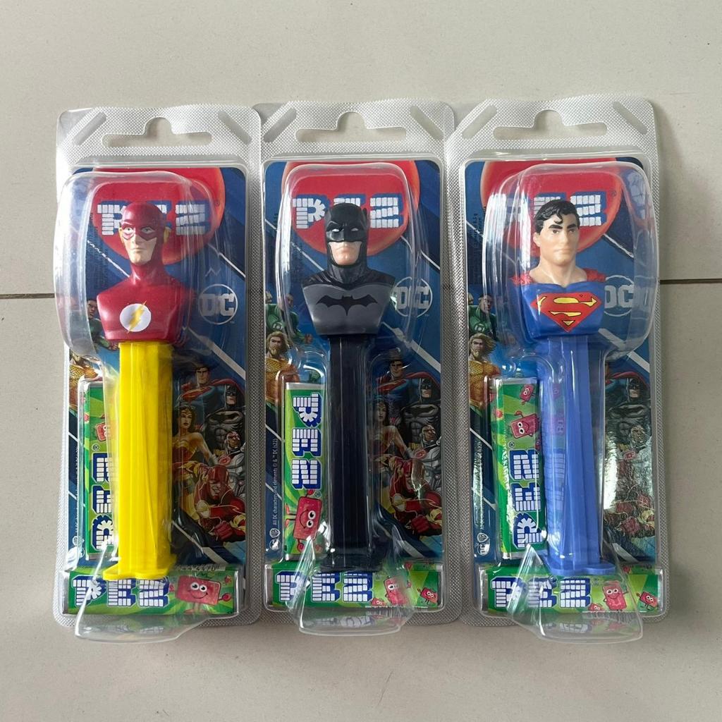 Pez DC COSMIC SUPERMAN/BATMAN/FLASH CANDY PEZ DISPENSER | Shopee ...