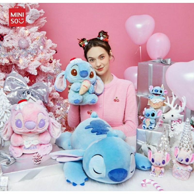 Miniso x stitch collection toy dolls/shopping bags/drinking bottles ...
