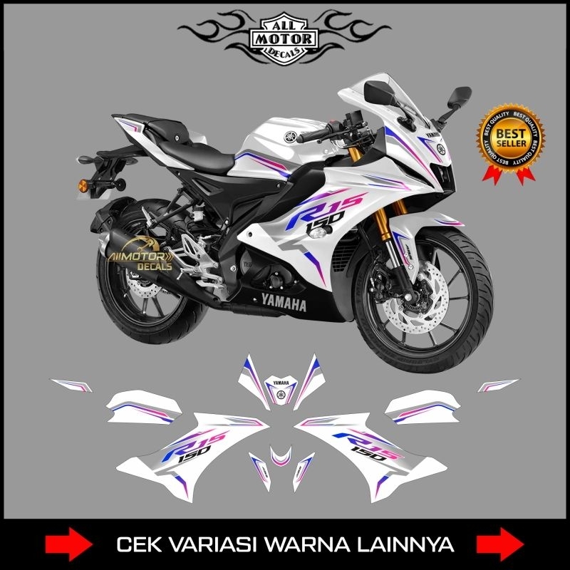 Sticker Yamaha R15 V4 Livery Grafhic Rainbow/Striping Motor R15M ...