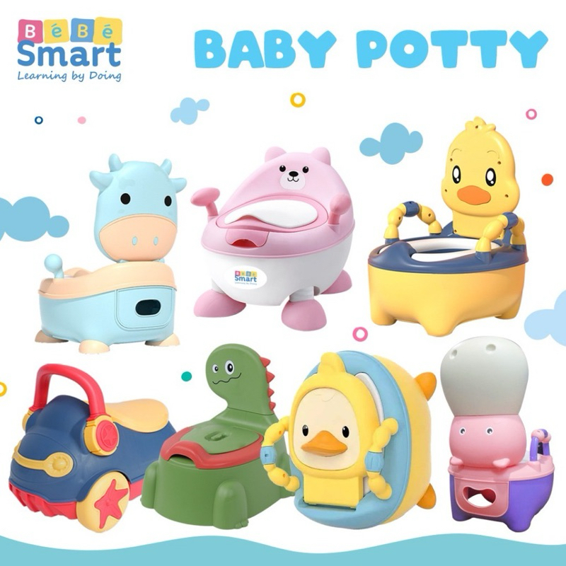 Bebe Smart Baby Potty Bear Duck Dino Baby Sitting Potty Training Pee ...