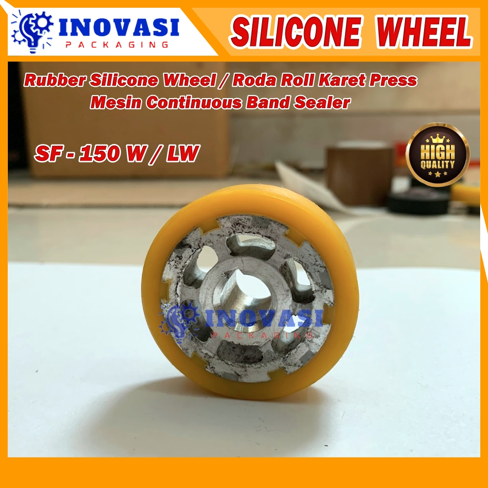 MESIN Rubber Silicone Wheel SF-150/Rubber roll Wheel band sealer ...