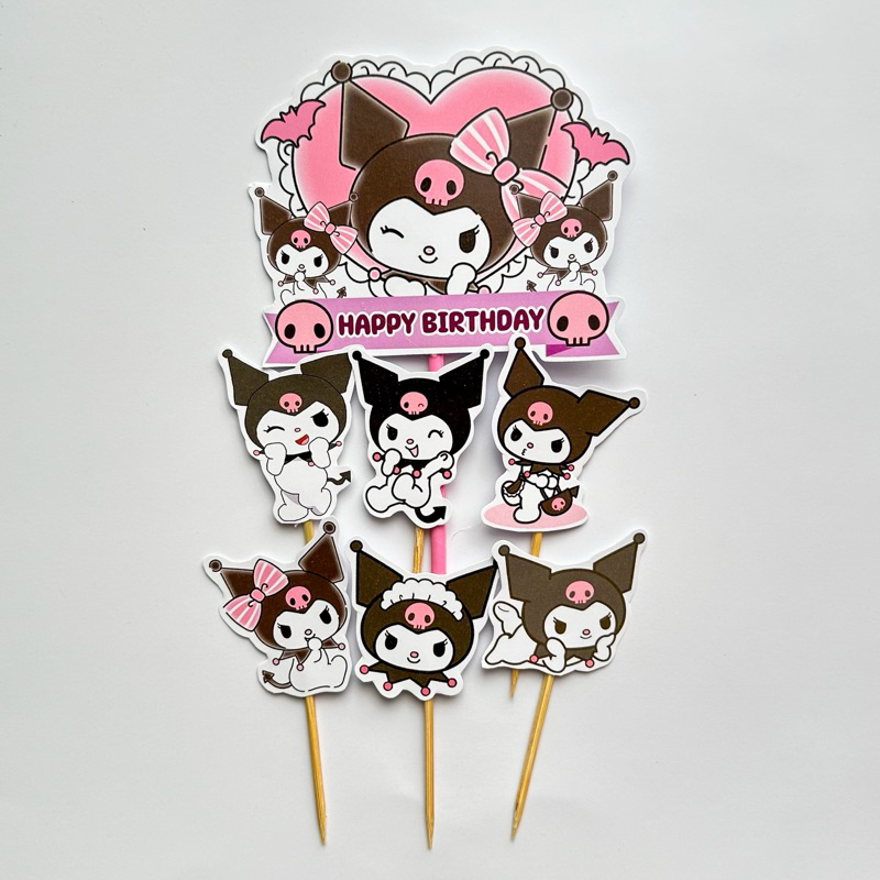 KUROMI TOPPER / (LA-001) KUROMI CAKE TOPPER / KUROMI CAKE TOPPER ...