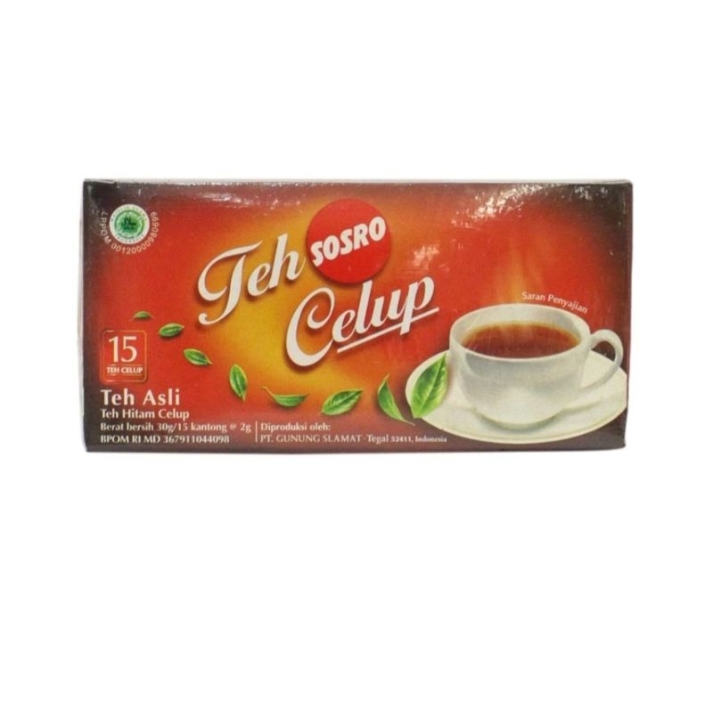 Sosro Tea Bags (1 box contains 15 bags) | Shopee Philippines