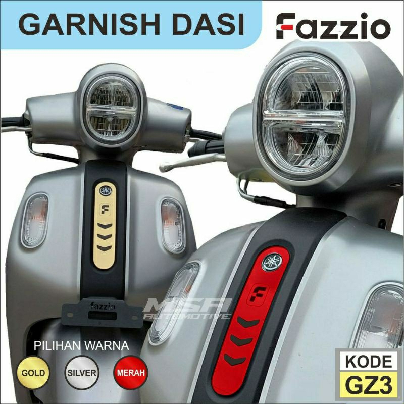 Yamaha fazzio motorbike tie garnish, yamaha fazzio front fan garnish ...