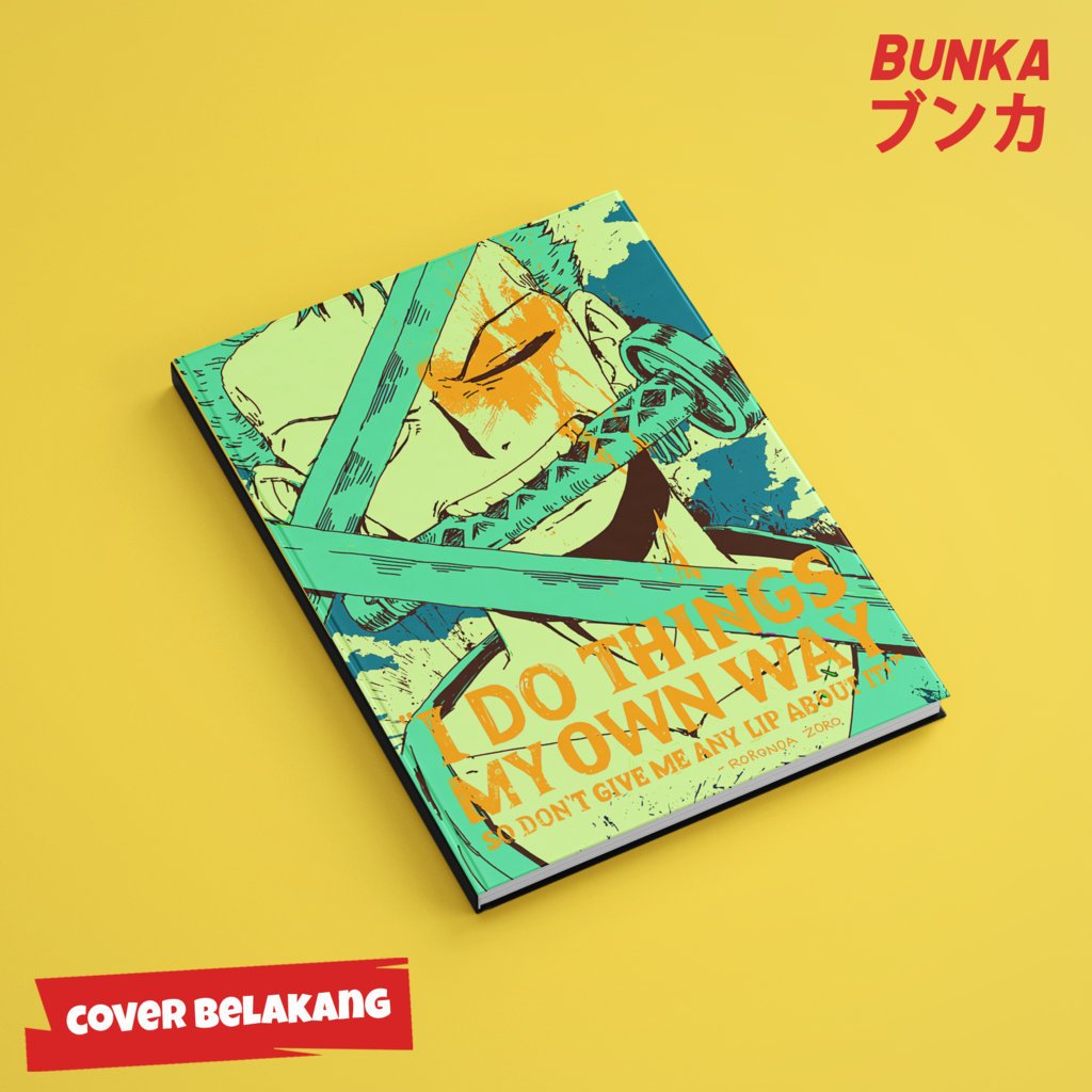 Note book One Piece Mugiwara Crew Quote Roronoa Zoro A5 Hardcover A5 ...