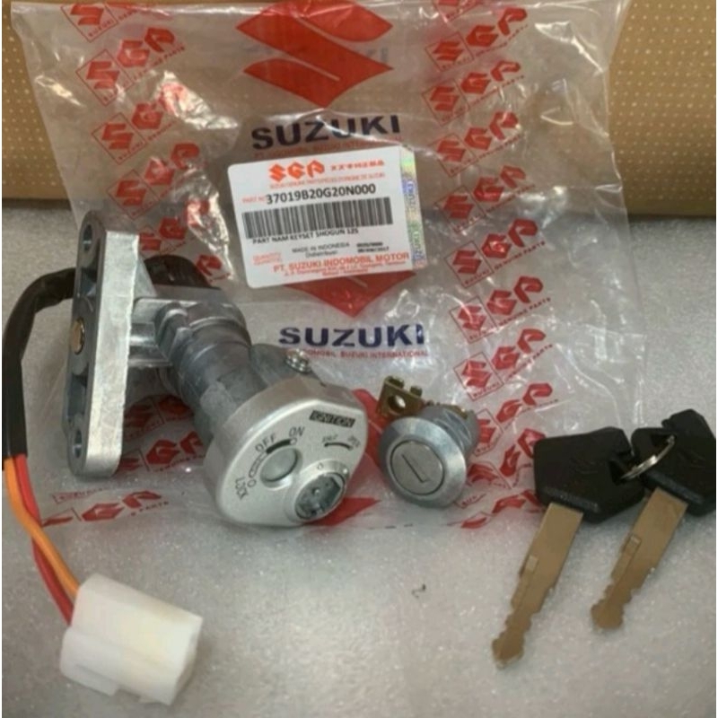 Ignition key set plus seat lock Shogun 125 R Shogun 125 SP Smash New ...