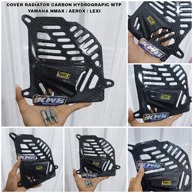 Nmax maxi aerox lexi carbon radiator cover hydrograpic wtp COVER RADIATOR MAXI NMAX OLD NMAX NEW ...