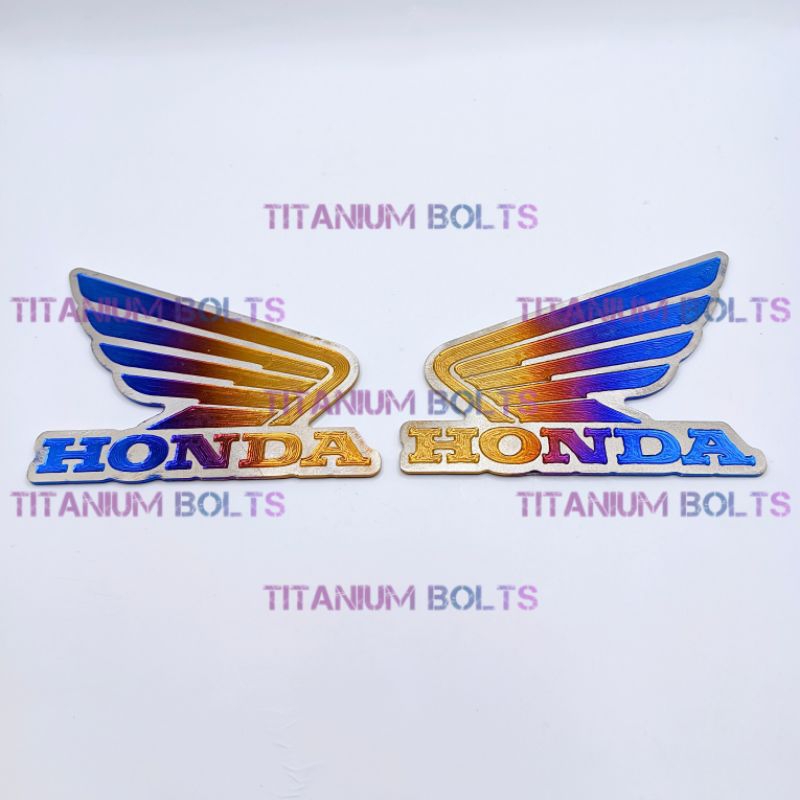 Pair of Original Honda Titanium GR5 Logo Emblems | Shopee Philippines