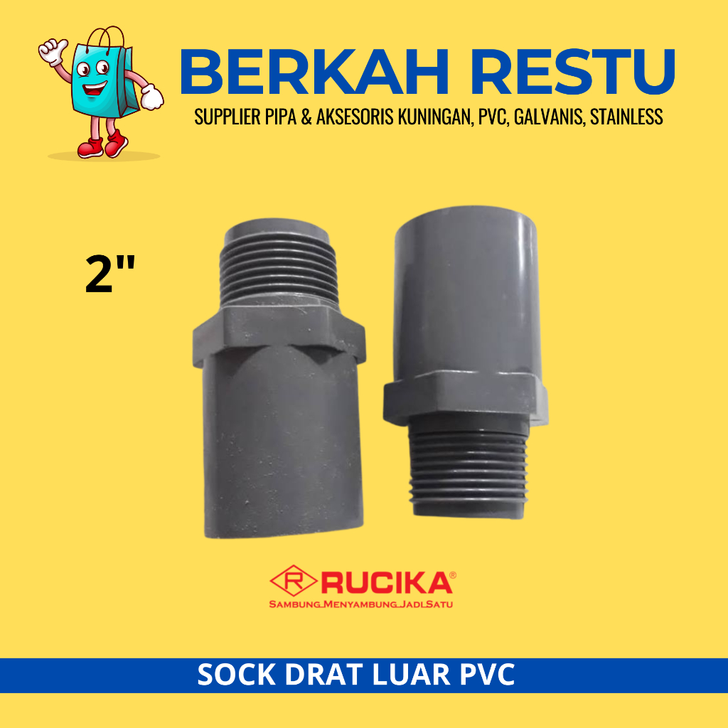 Sok DRAT Outside/ VALVE SOCKET/ SDL 2" INCH PVC AW RUCIKA | Shopee ...