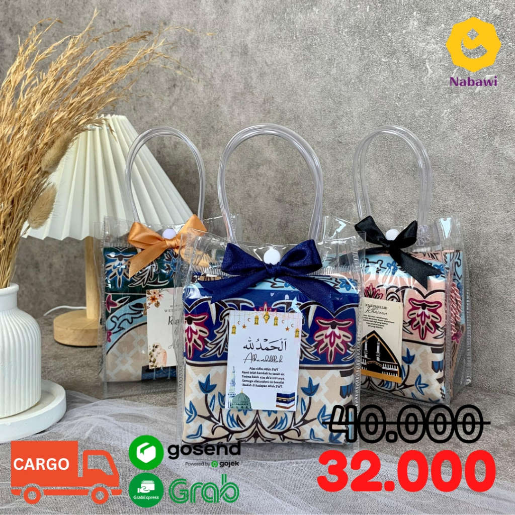 Hampers Souvenir Sajadah Sujud Suede Packaged PVC Bags By Hajj and ...
