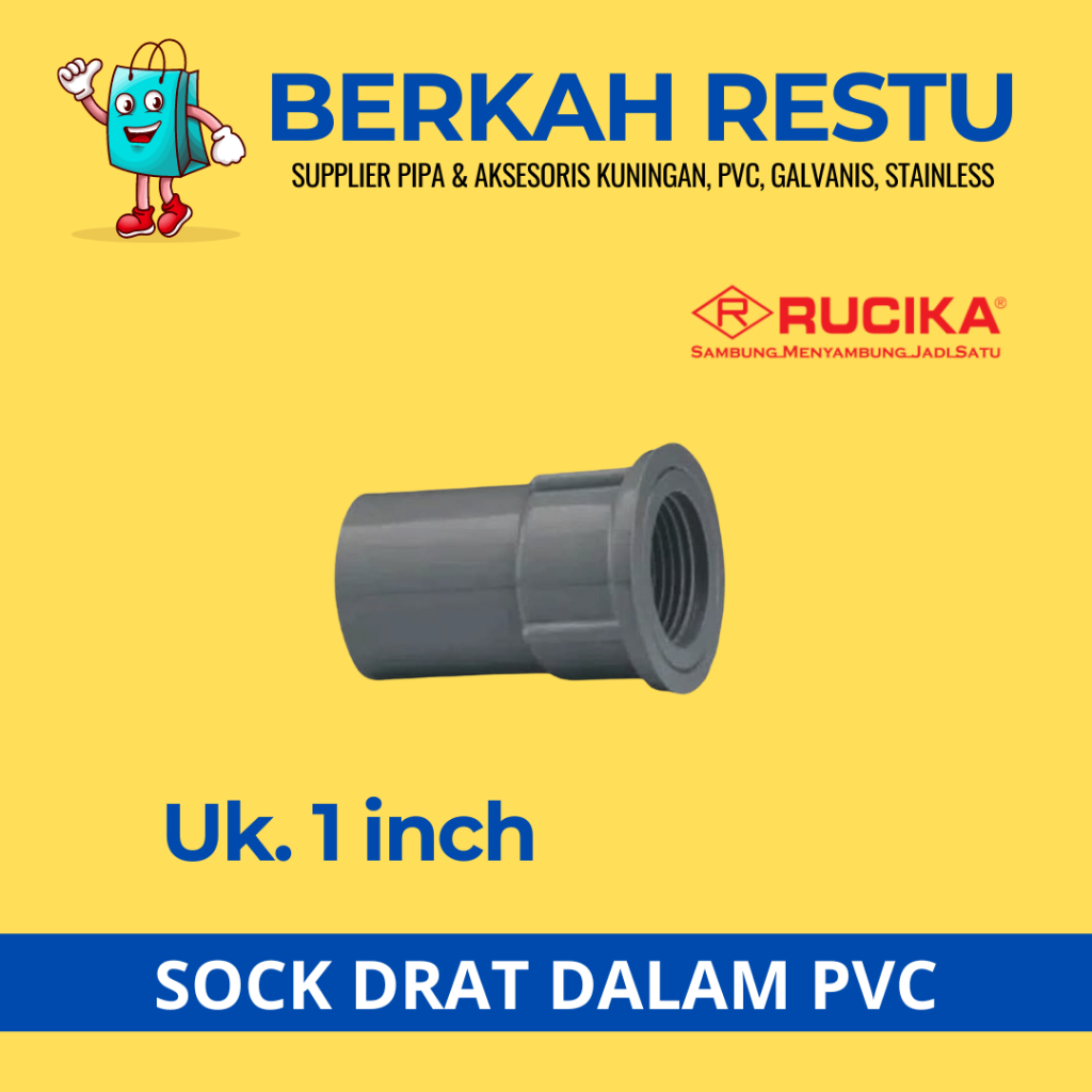 Sok Drat In/SDD PVC 1" Inch Rucika AW | Shopee Philippines