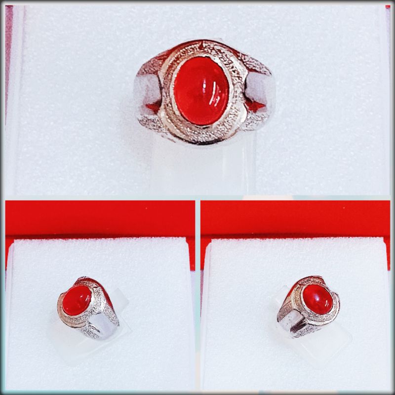 MERAH Pomegranate Red Stone Ring | Shopee Philippines