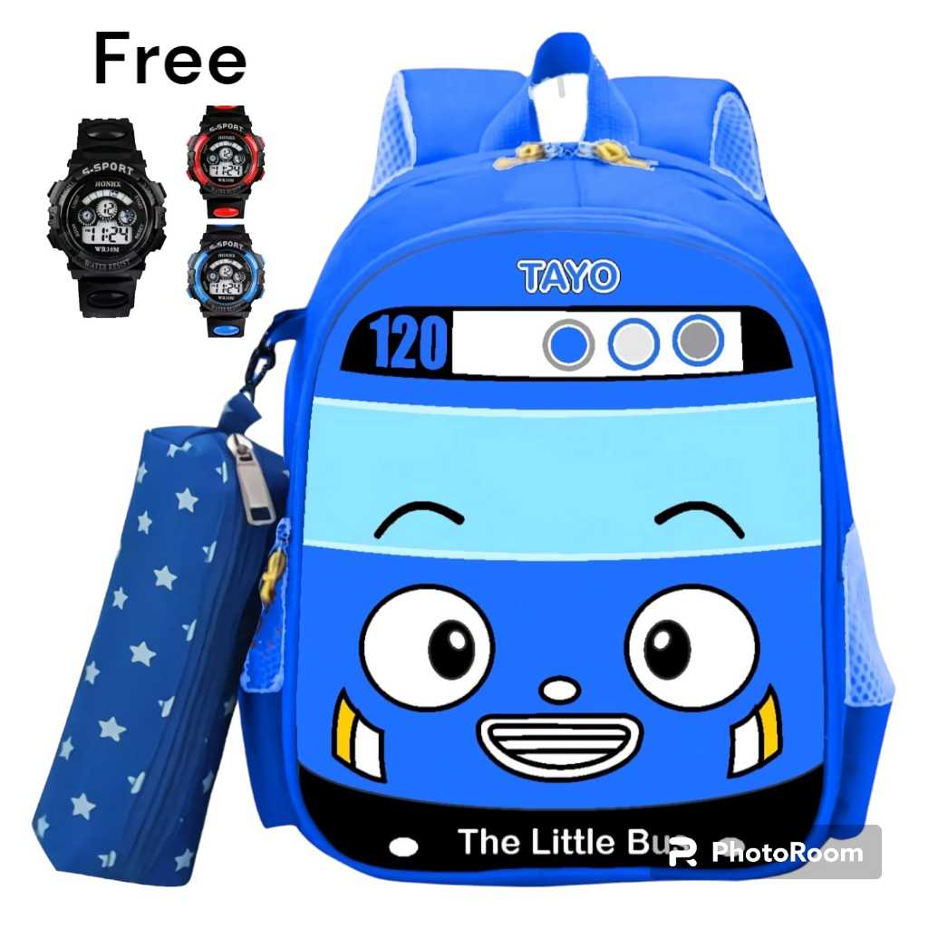 PREMIUM Newest 2022 TAYO backpack for boys' school bags, you can pay on ...