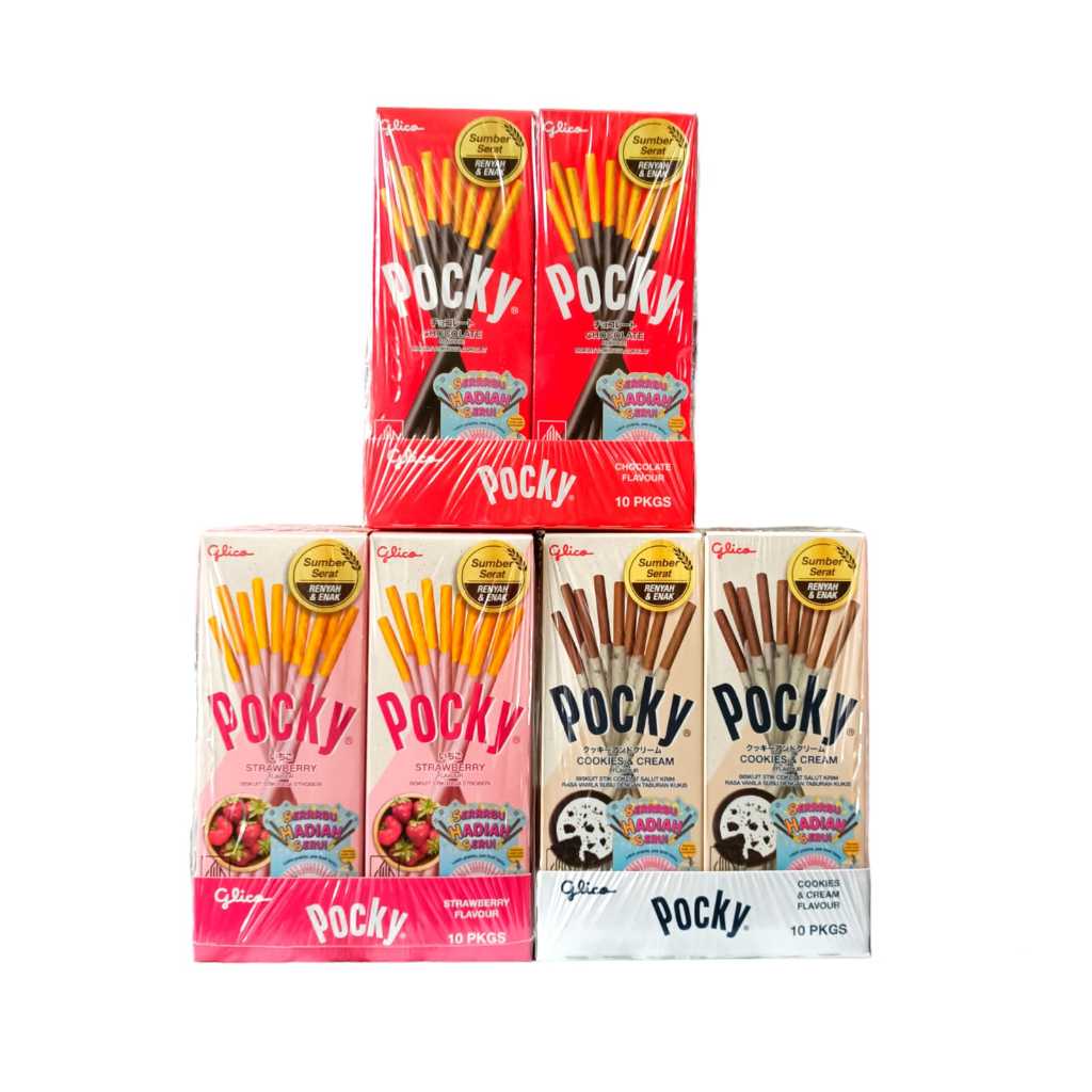 Glico Pocky Mini 22gram Strawberry Chocolate Snack[Nisadkc] | Shopee ...