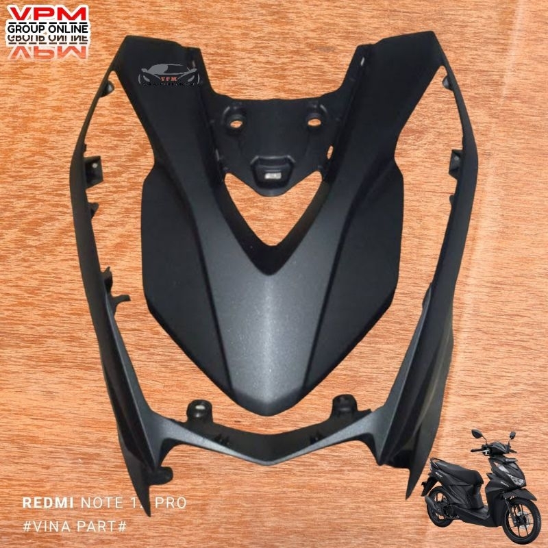 PUTIH HIJAU HITAM Cover front panel Shield front beat new led deluxe ...