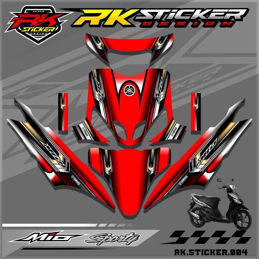 Sticker Decal Mio Sporty - Sticker Decal Full Body Motor Mio Sporty ...
