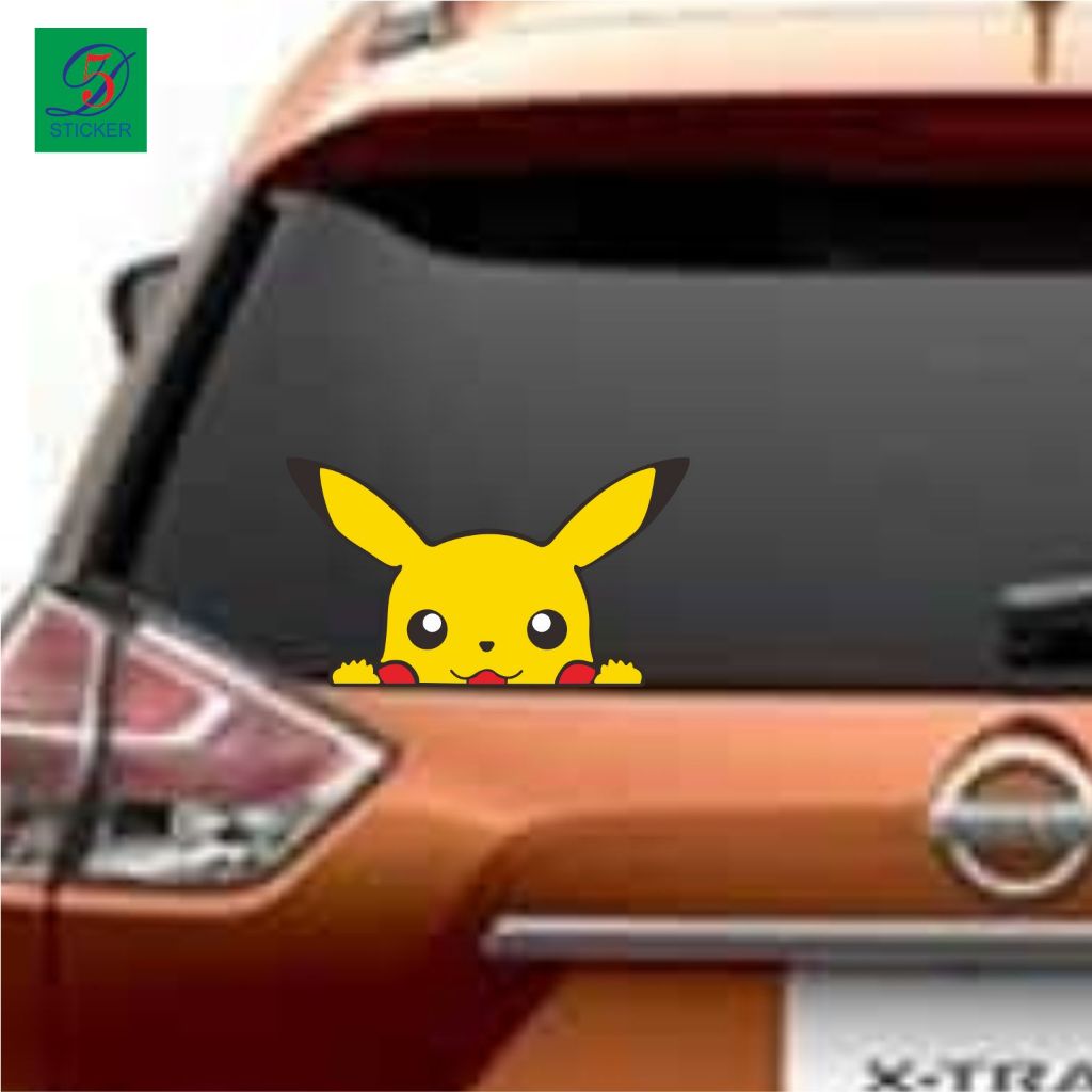 Cutting sticker Car sticker pokemon pikachu Variation Of Cute Car Glass ...