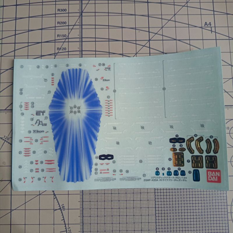 Bandai RG 1/144 REAL GRADE GUNPLA STRIKE FREEDOM GUNDAM PARTS STICKER ...