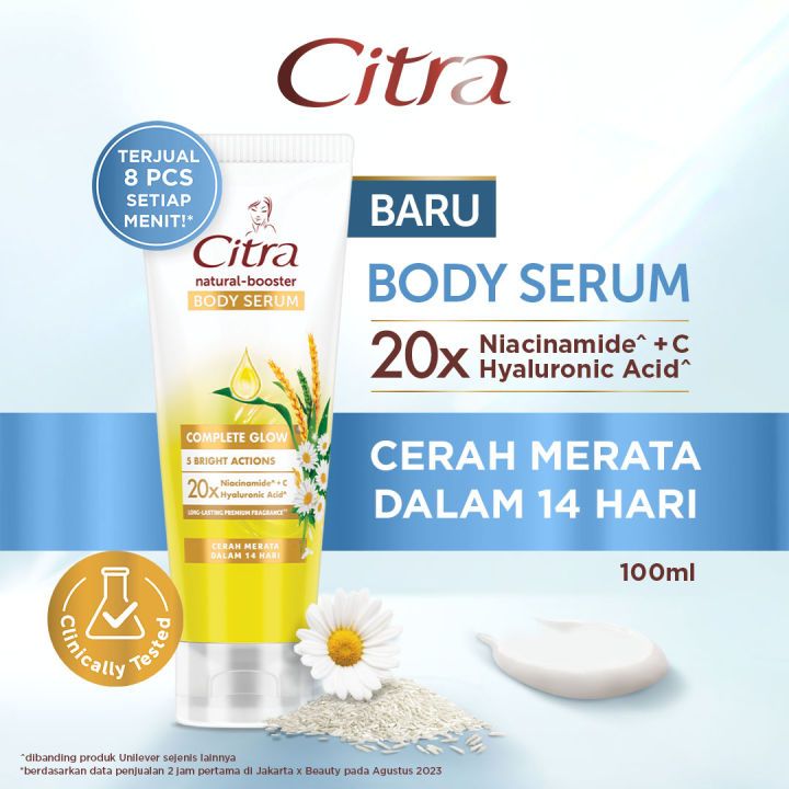 Citra Body Serum Complete Glow 100ml | Citra Natural Booster Body Serum ...
